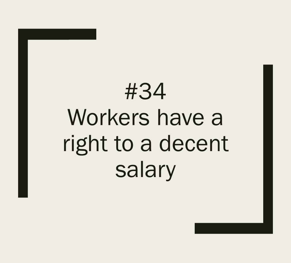 Workers have a right to a decent salary. - Caritas Singapore
