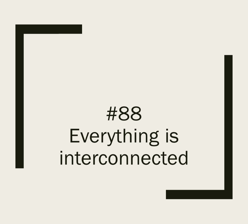 Everything is interconnected. - Caritas Singapore